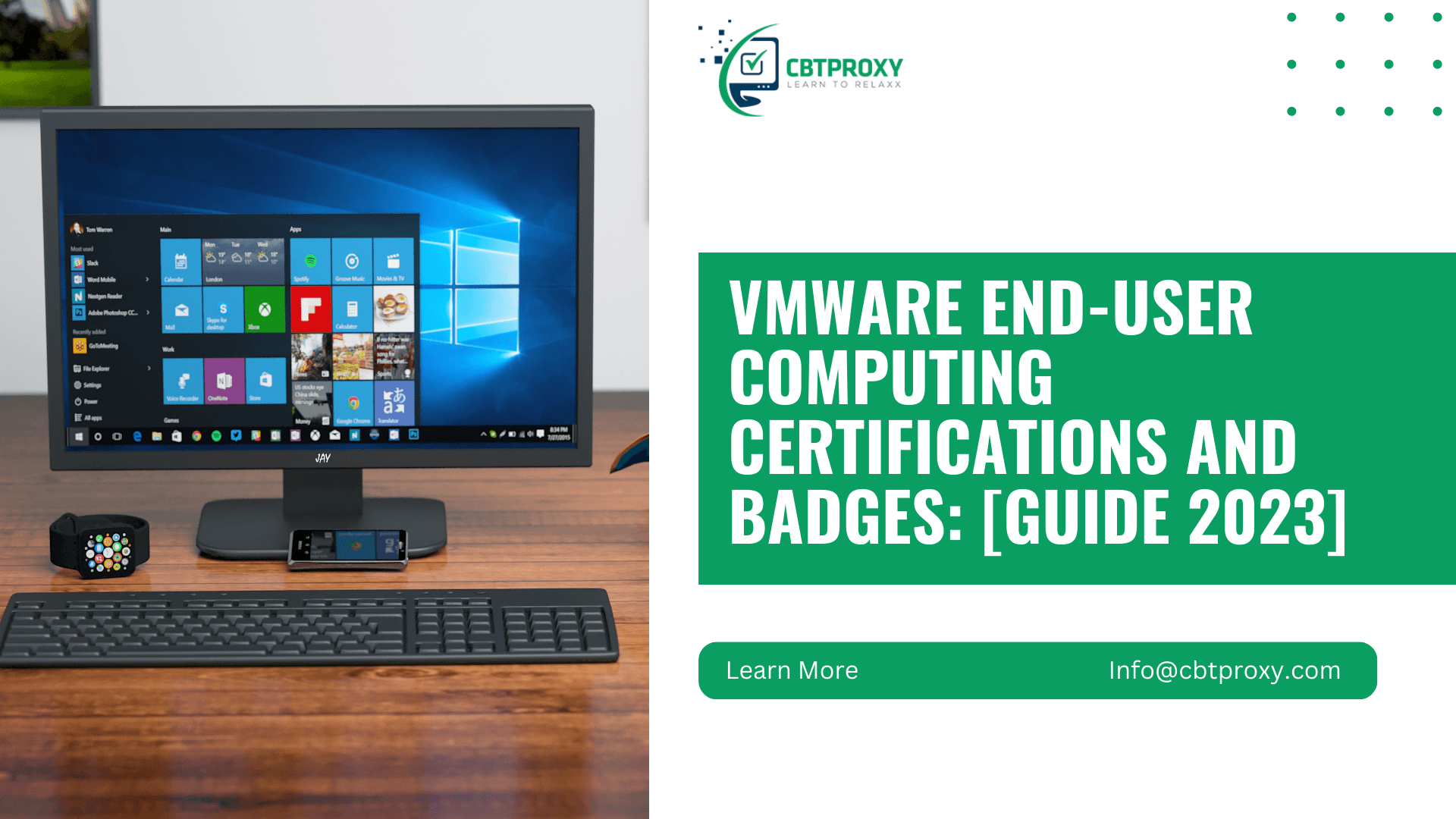 Certificaciones e insignias de VMware End-User... • CBTPROXY